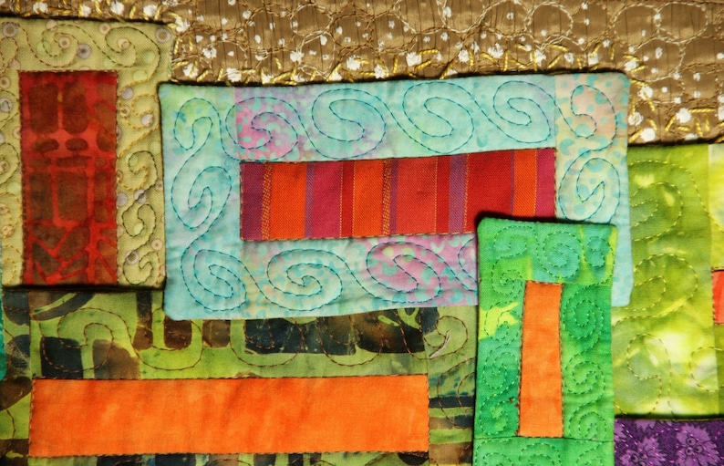 Handmade Art Quilt - A River Runs Through It - Etsy