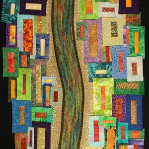 Handmade Art Quilt - A River Runs Through It - Etsy