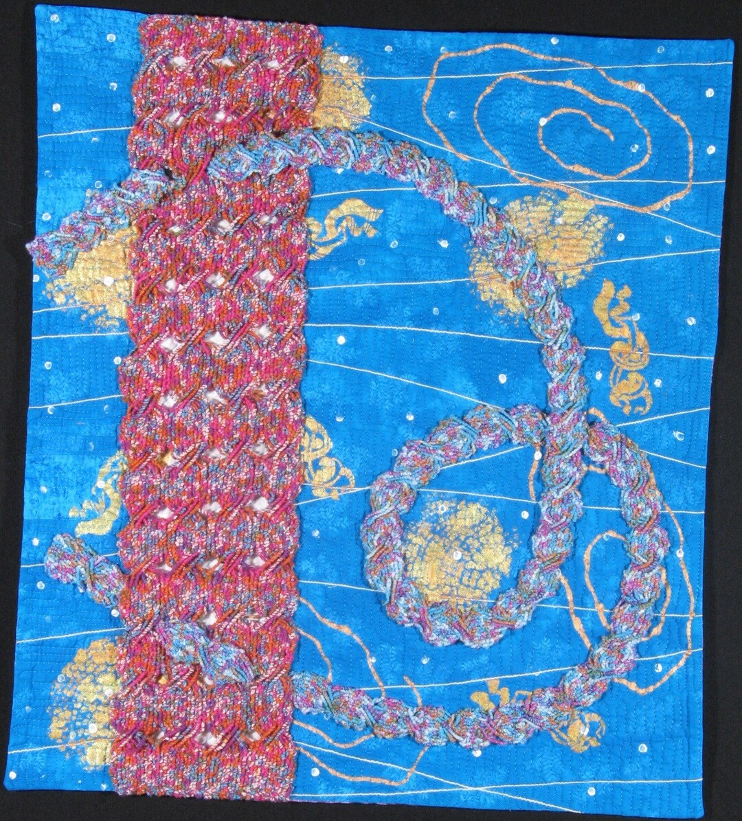 Handmade Art Quilt - KNIT 2 - Etsy