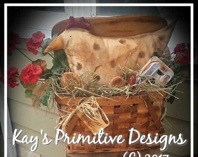Primitive Chicken - Pattern Only - Etsy