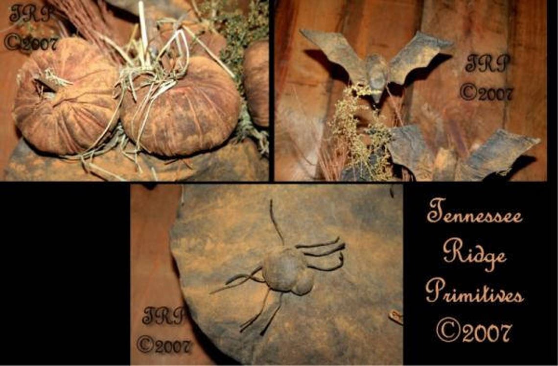 Tennessee Ridge Primitives Primitive Bats Spiders and | Etsy