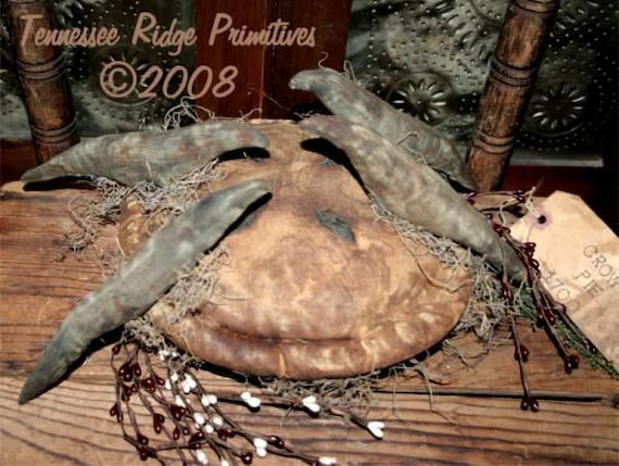 Primitive Grungy Dirty Crow Pie E-pattern | Etsy