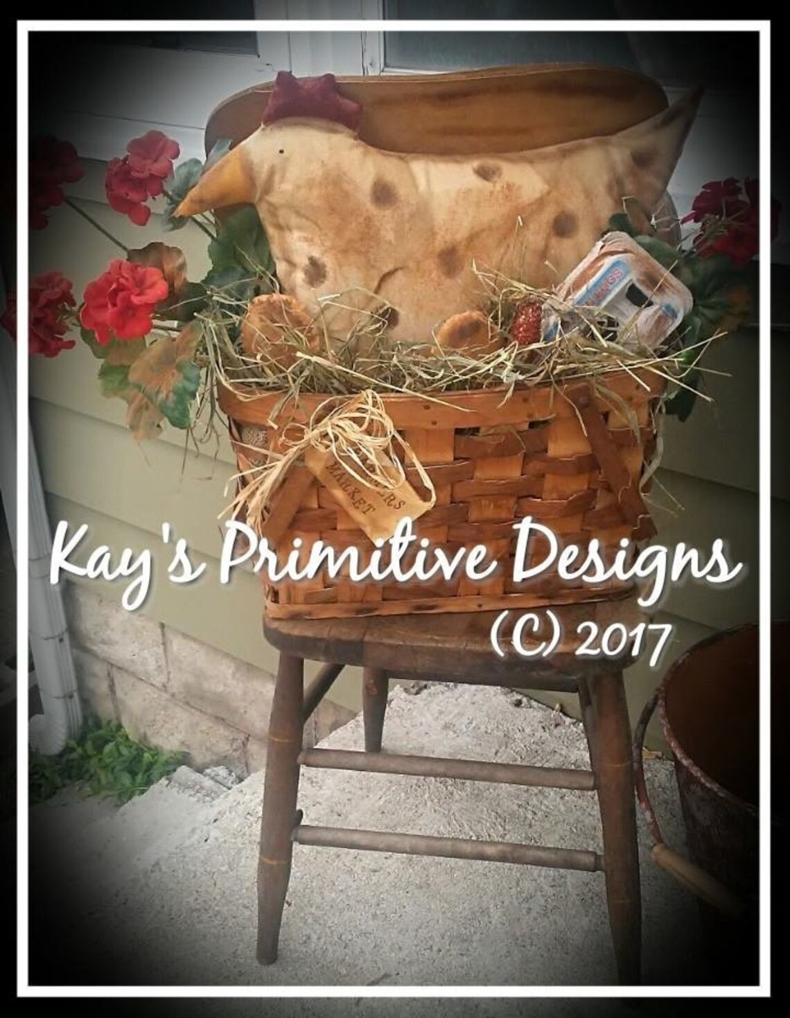 Primitive Chicken - Pattern Only - Etsy