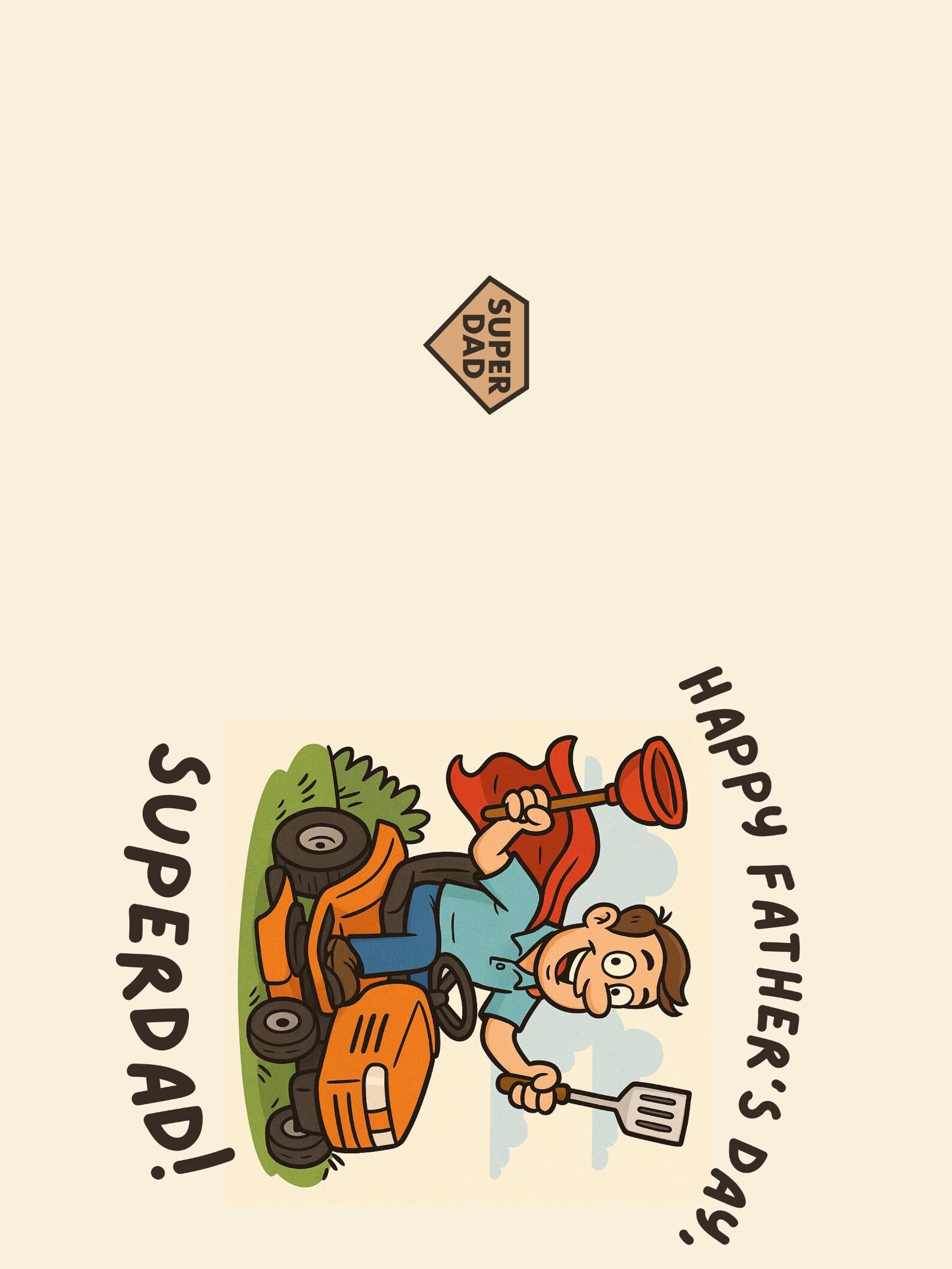 Super-dad Father's Day Card - Etsy