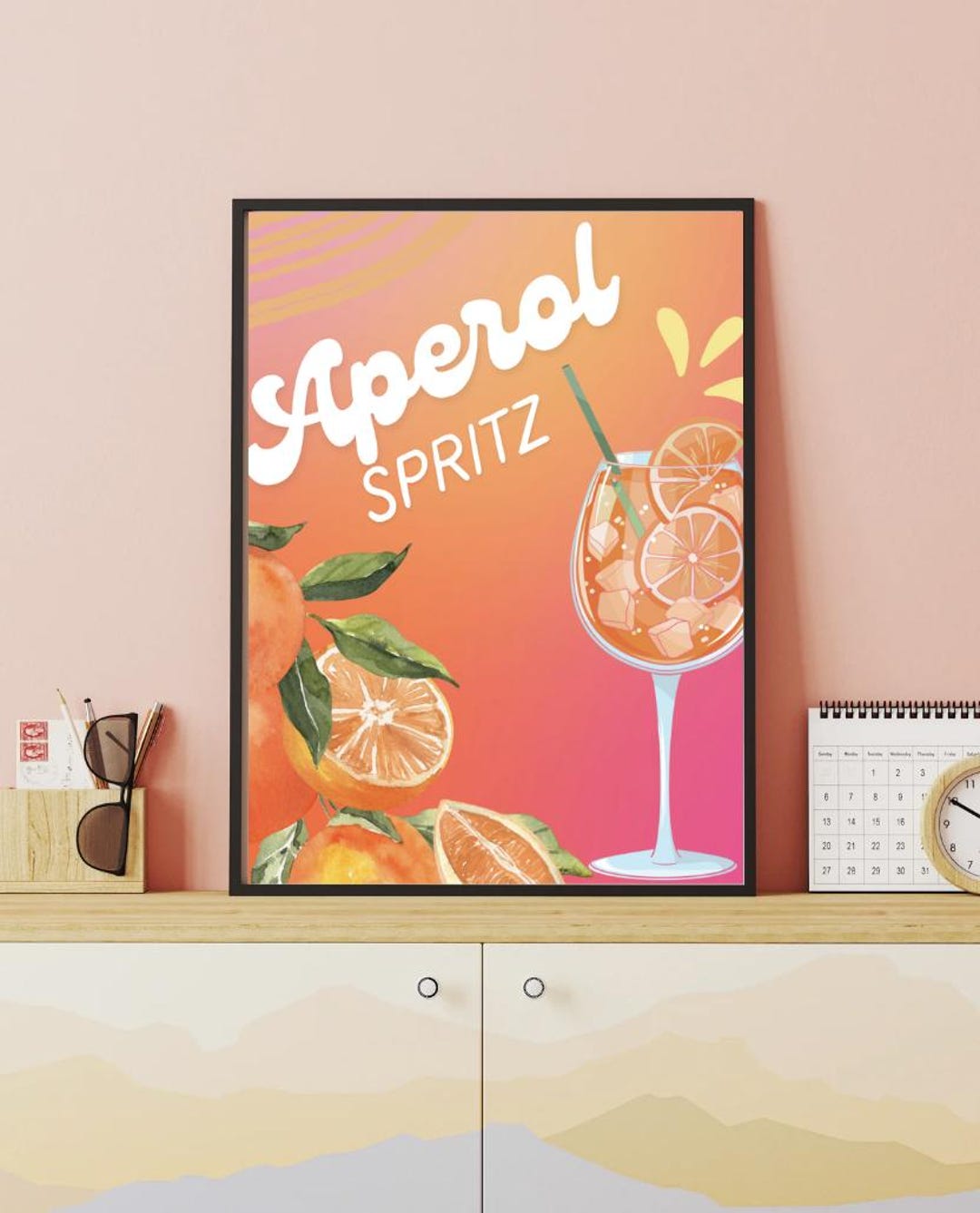 Aperol Spritz Wall Art - Etsy