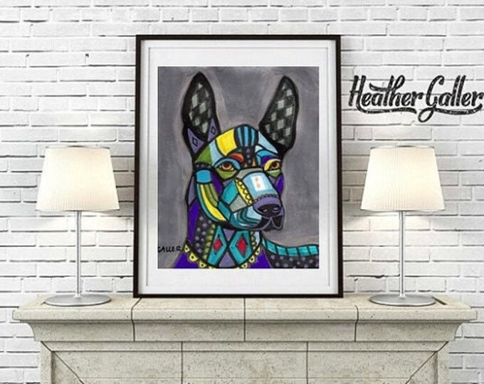 Mexican Hairless Art Xoloitzcuintli Art Art Print Poster by Heather ...