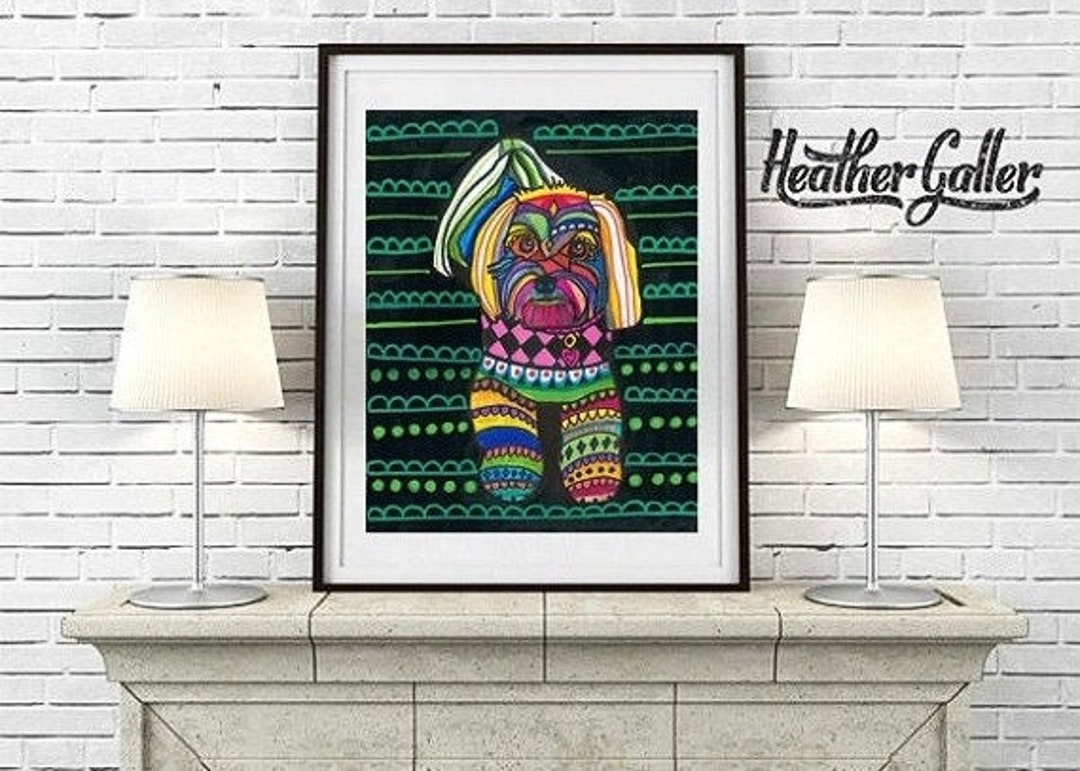 MALTIPOO ART PRINTS Maltese Poodle Art Print Poster by - Etsy