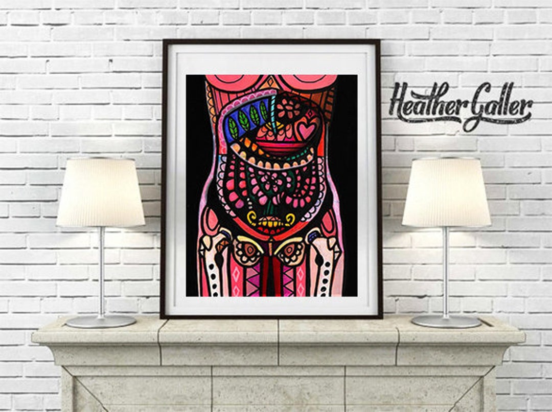 Modern Female Anatomy Art Print Medical Poster Art Print - Etsy