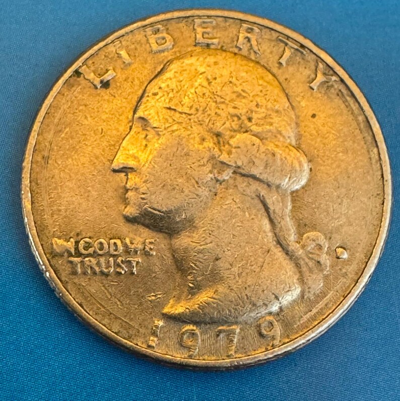 1979 D Mint Washington Quarter With Rare Errors. Filled D, I-N Touching ...