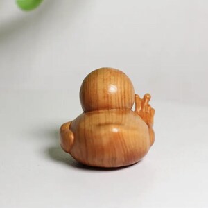 Hand Carved Wooden "rubber" Peace Ducky Jeep - Etsy