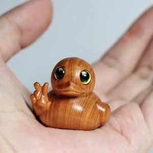 Hand Carved Wooden "rubber" Peace Ducky Jeep - Etsy