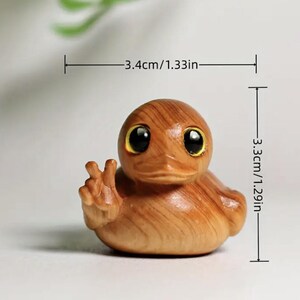 Hand Carved Wooden "rubber" Peace Ducky Jeep - Etsy