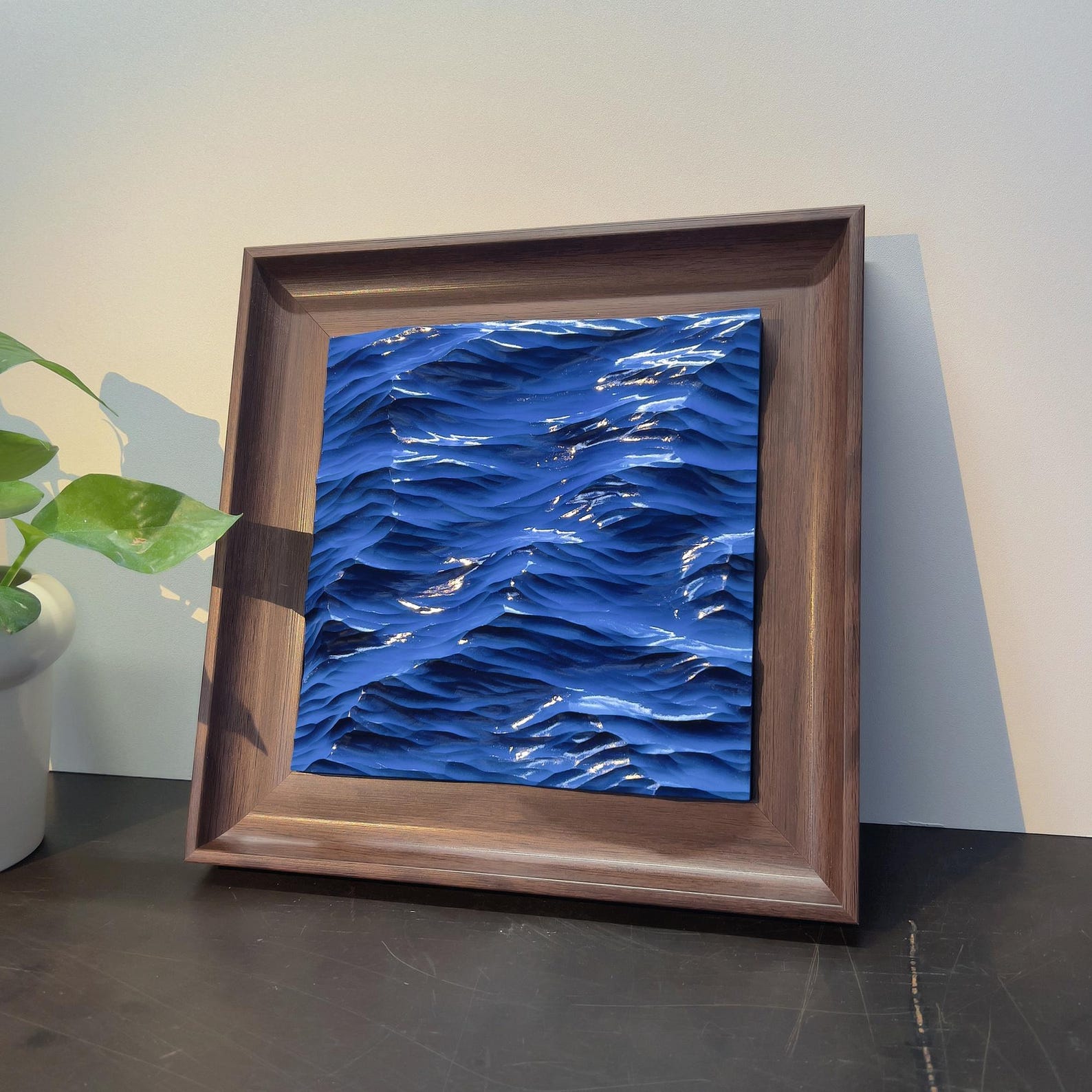 Wooden Ocean Waves Carving,wood Wall Art,unique Home Decor, House ...