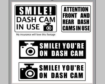 Dash Cam Warning - Etsy