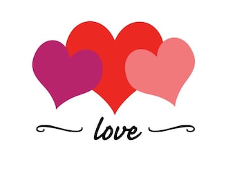 Three Hearts Image - Etsy