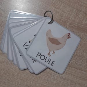 Imagier animaux de la ferme à imprimer – Cartes éducatives PDF pour ...