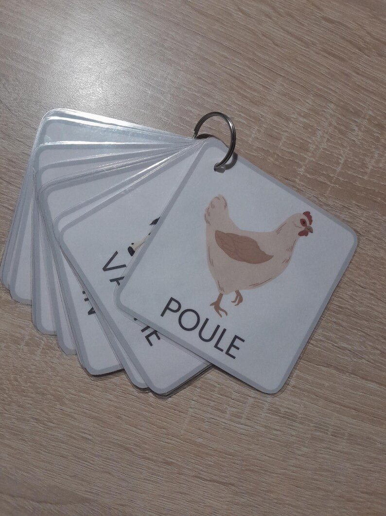 Imagier animaux de la ferme à imprimer – Cartes éducatives PDF pour ...