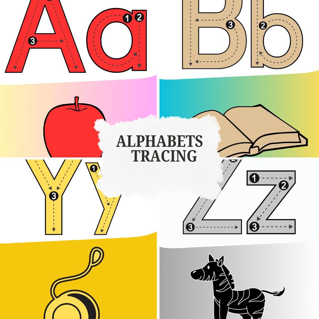 Colorful ABC Poster: Handwriting Alphabet Chart (digital Download) - Etsy