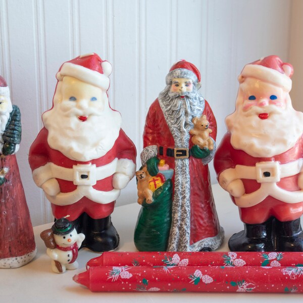 Santa Candles - Etsy