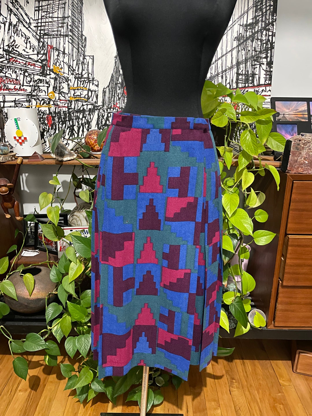 Vintage YSL 80s Yves Saint Laurent Rive Gauche Skirt 1980s - Etsy