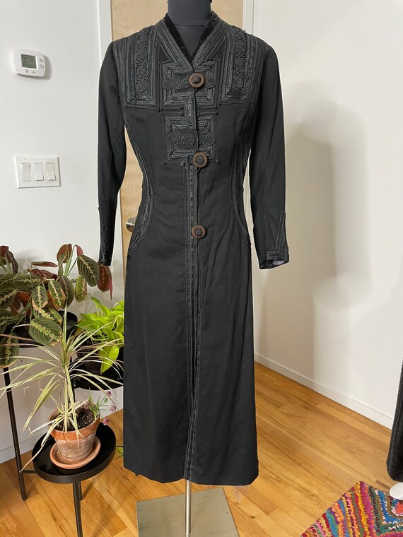 Edwardian Black Coat Soutache “Arnold Constable & Co”… - Gem
