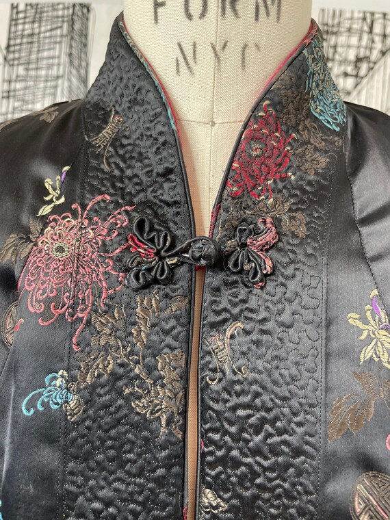 1960s Chinese Satin Jacket-Reversible Peony Brand Chi… - Gem