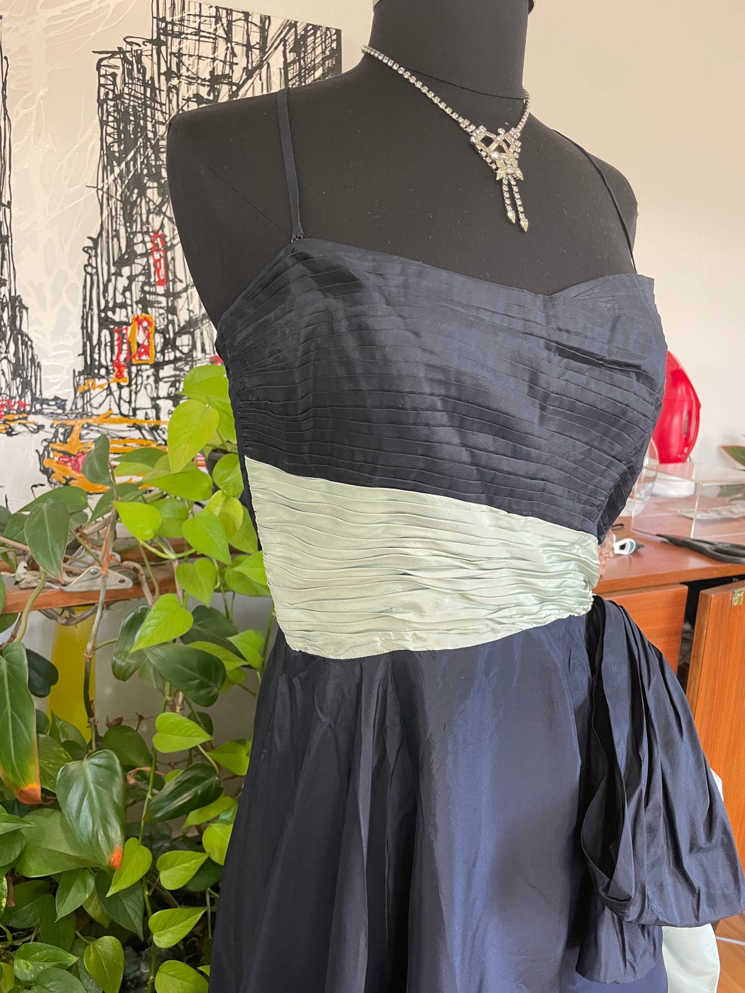 1940s De Pinna Dress Original by Rudolf 1950s Gown Ruched Bodice - Etsy