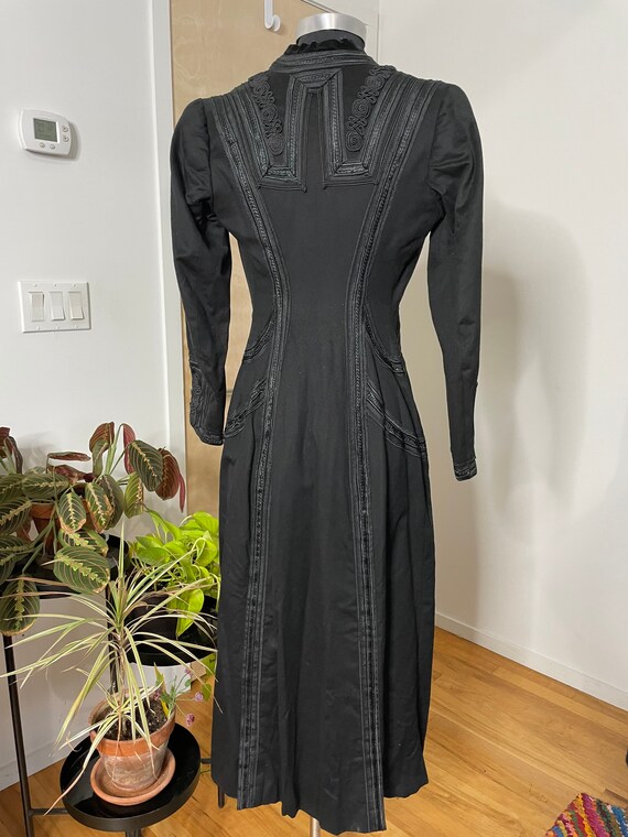 Edwardian Black Coat Soutache “Arnold Constable & Co”… - Gem