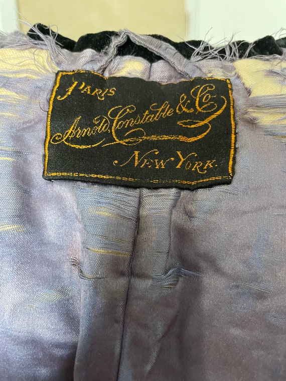 Edwardian Black Coat Soutache “Arnold Constable & Co”… - Gem