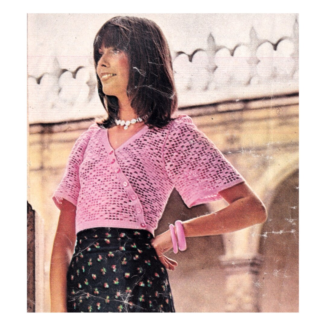 Vintage Crochet Crossover Top Crochet Pattern PDF Z1342 From Wonkyzebra ...