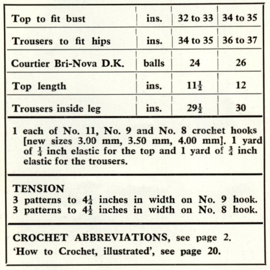 Vintage Crochet Pattern 233 PDF Trouser Pants Suit From - Etsy