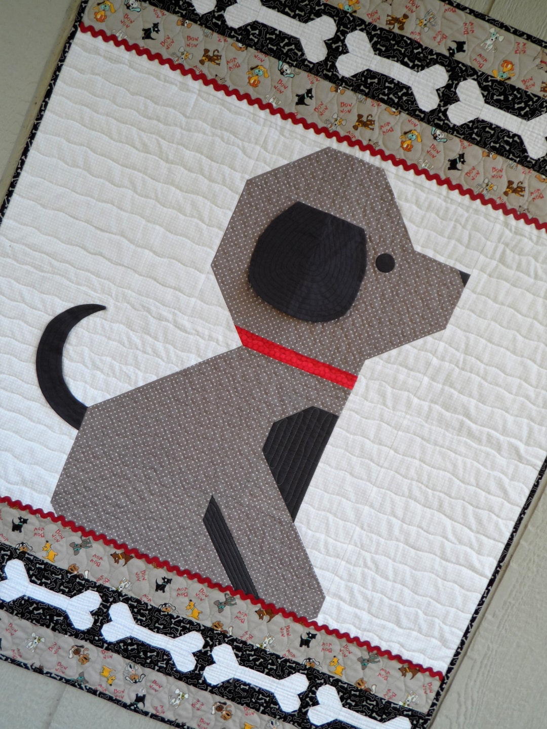 Give a Dog a Bone Puppy Baby Quilt Pattern - Etsy