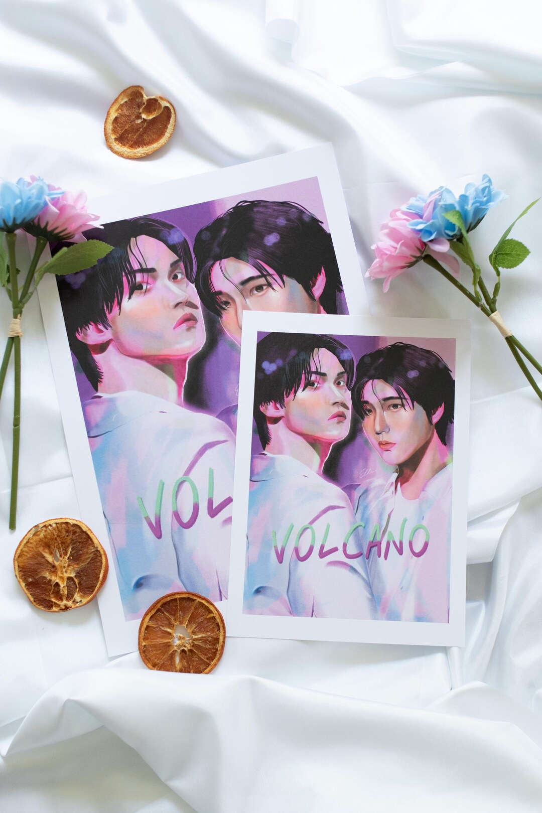 Stray Kids Lee Know & Han Art "volcano" Print/poster, A5/A4, Minsung ...