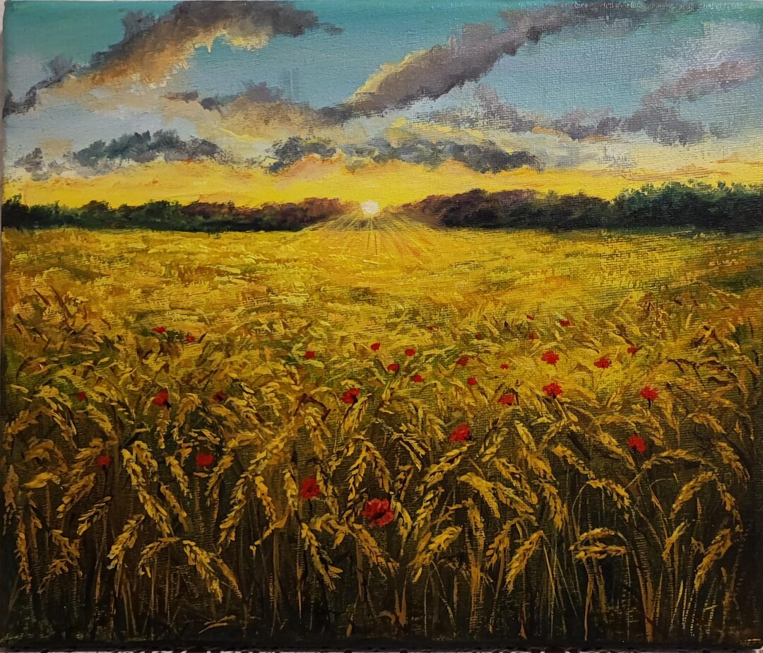 Original Oil Painting on Canvas: Impressionist Landscape Artwork (25x30 ...
