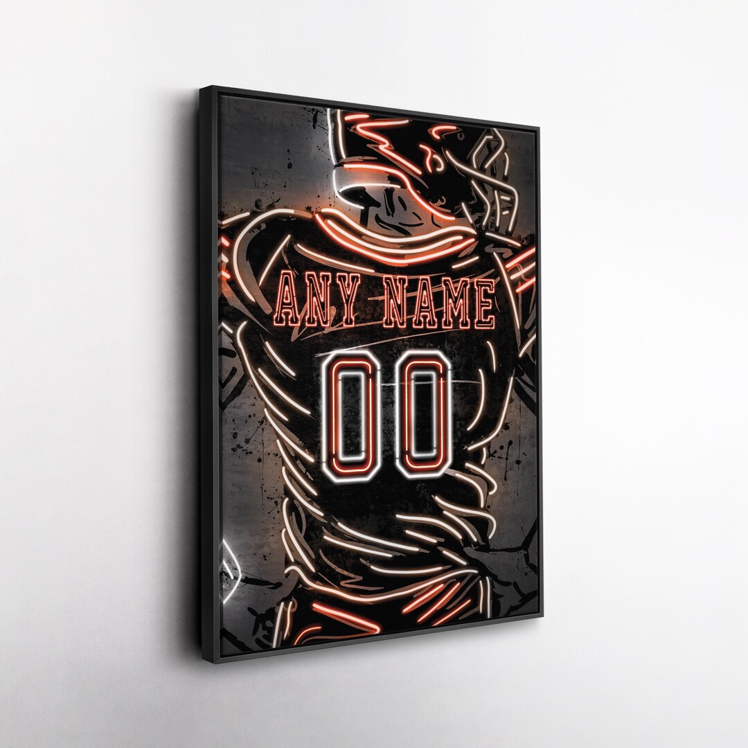 Cleveland Browns NFL Custom Jersey Wall Art – Personalized Name ...