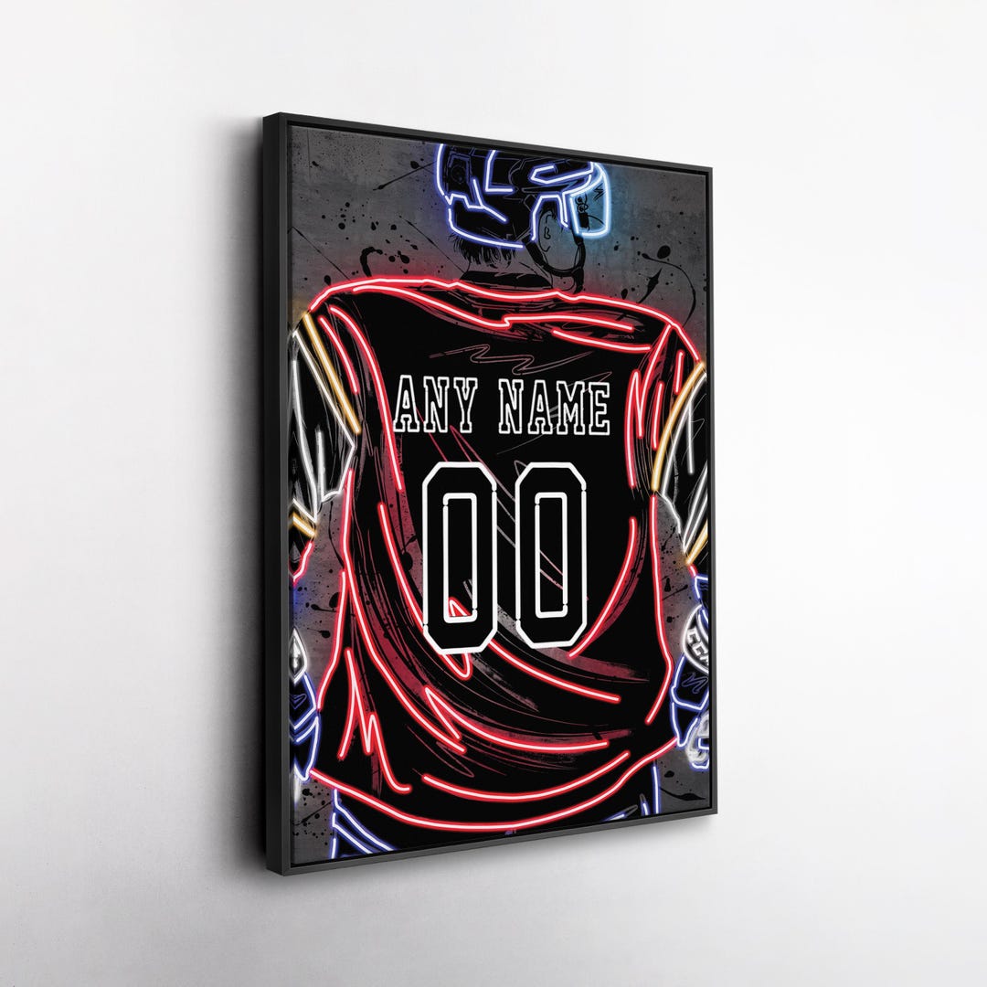 Florida Panthers NHL Custom Jersey Wall Art – Personalized Name ...