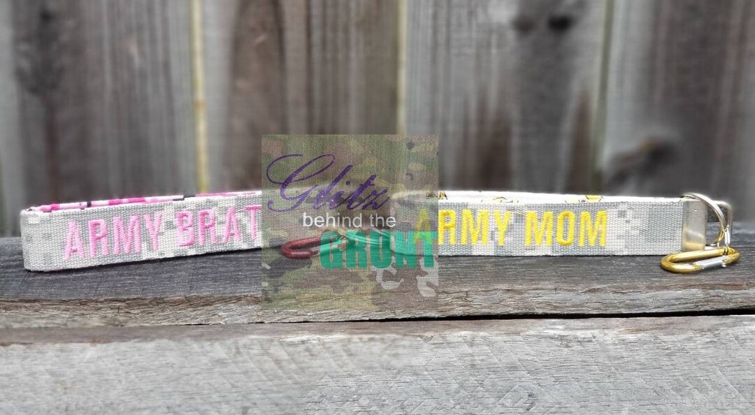 ACU Army Mom/brat Key Fob - Etsy