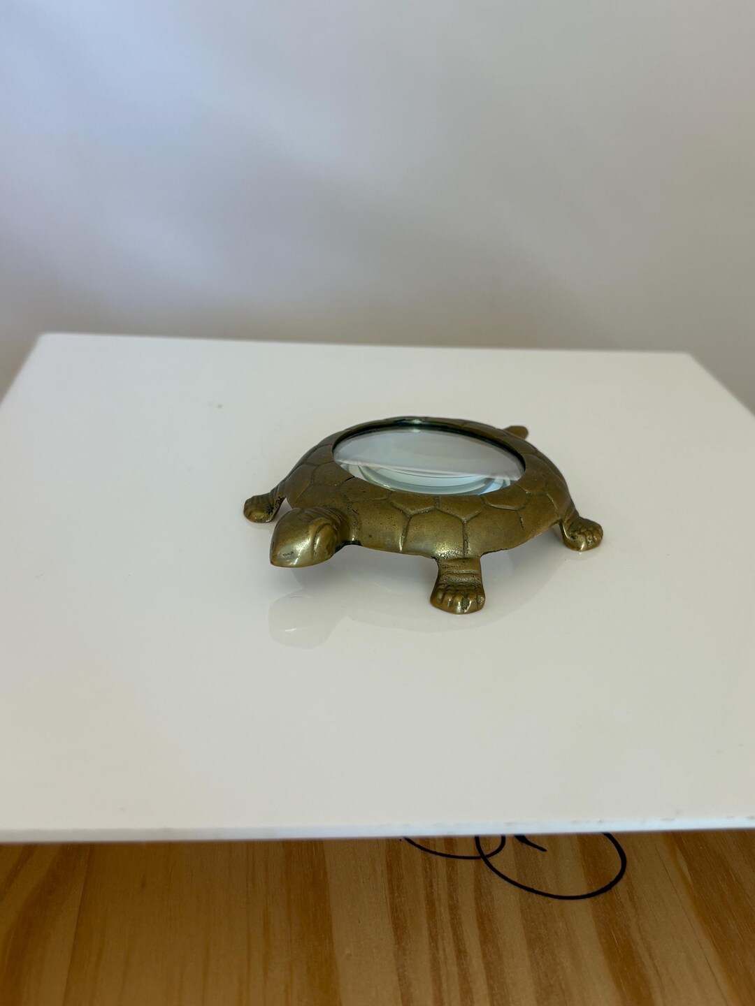 Vintage Brass Turtle Magnifying Glass – Desk Decor – Academia or Study ...