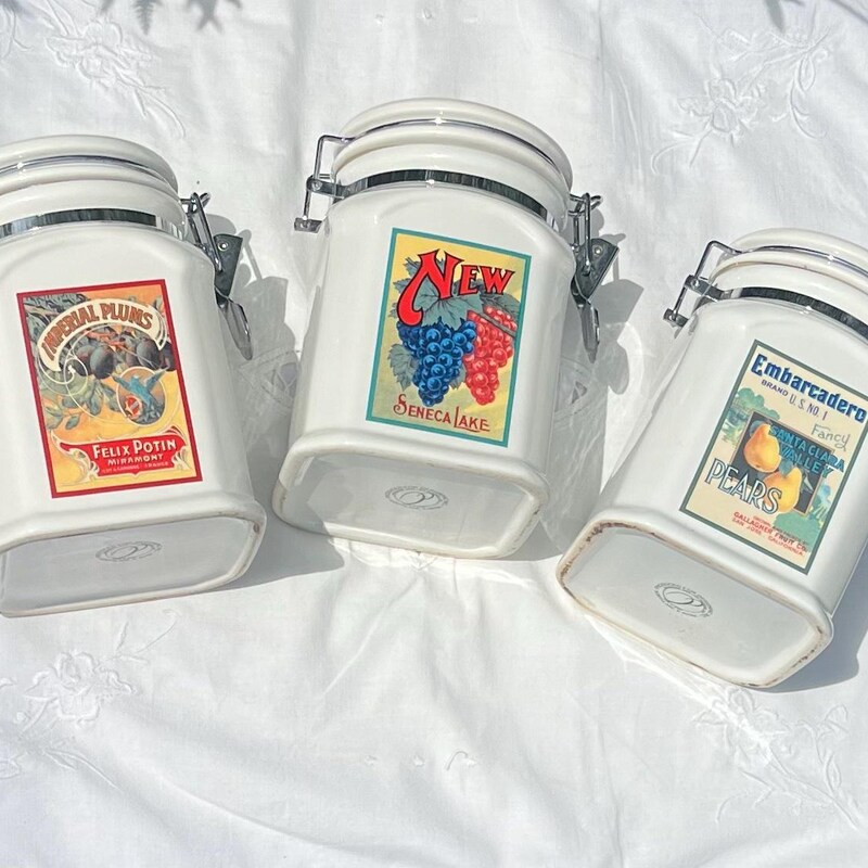 Retro Canister Set - Etsy