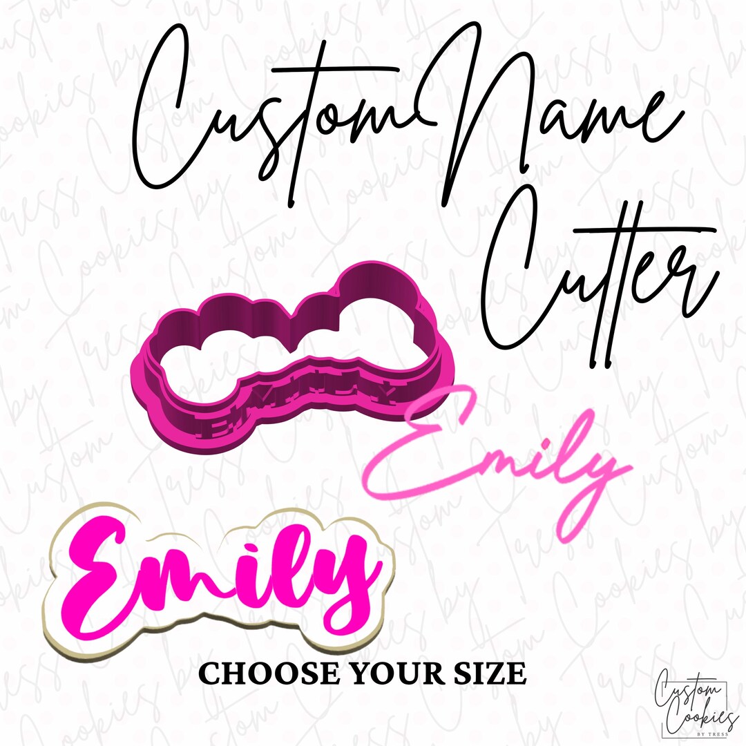 Custom Name Cookie Cutter | 3D Printed - Etsy