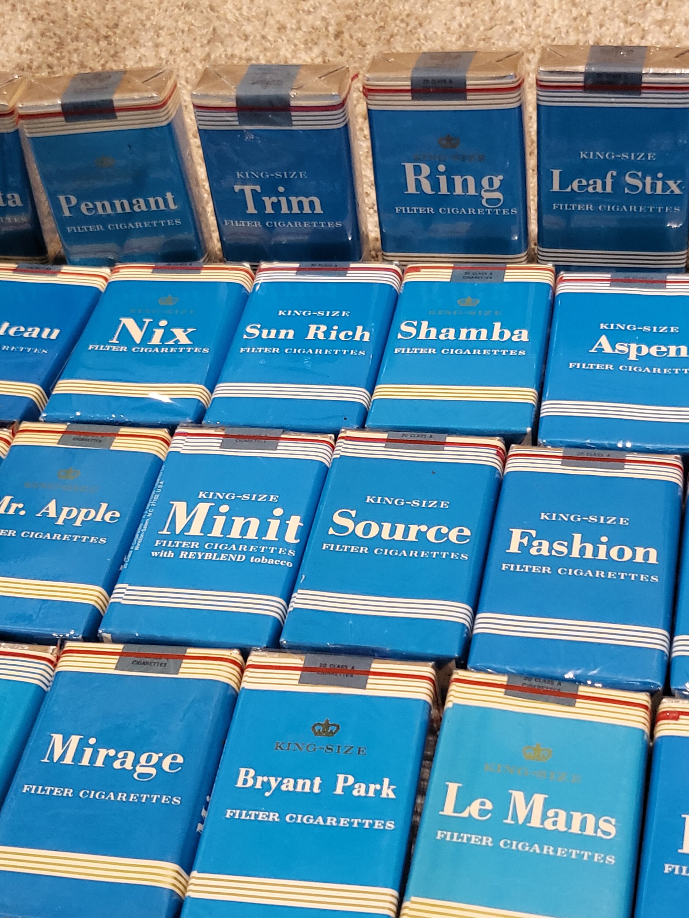 RJ Reynolds Trademark Holding Packs Cigarettes Full Vintage 60s 70s - Etsy