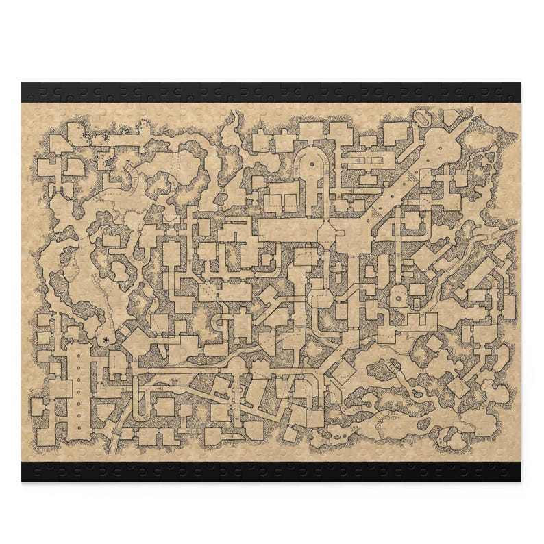 TTRPG Dungeons & Dragons Dungeon Map PUZZLE Tabletop Rpgs Dnd - Etsy