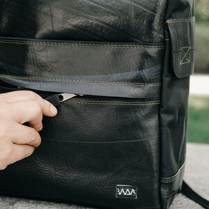 Vada Roll Top Backpack, Mochila Roll Top Em Câmara De Ar E Tecido. - Etsy