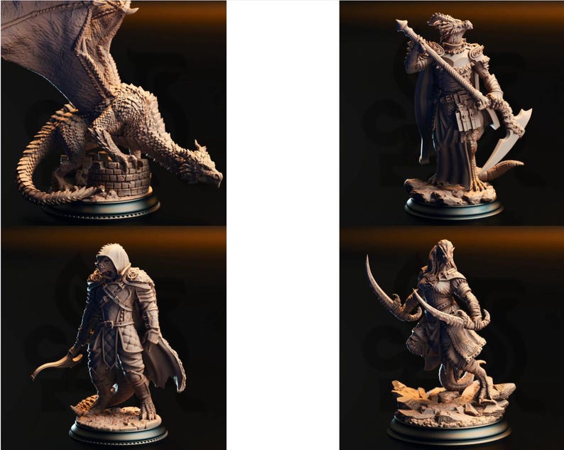 DM Stash Miniatures | Clash of the Dragons Campaign | DND - Etsy