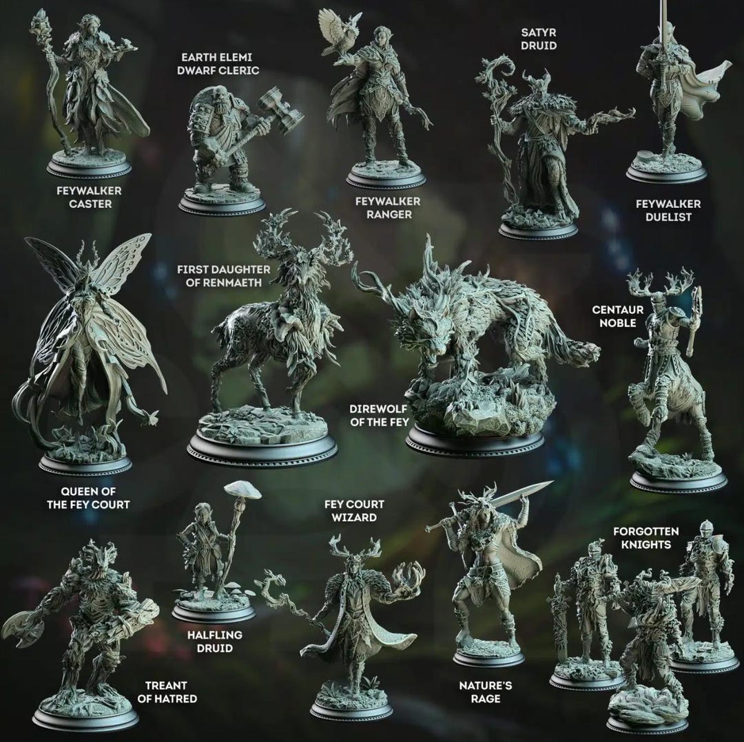 DM Stash the Fey Court Campaign Miniatures | DND | D&D - Etsy