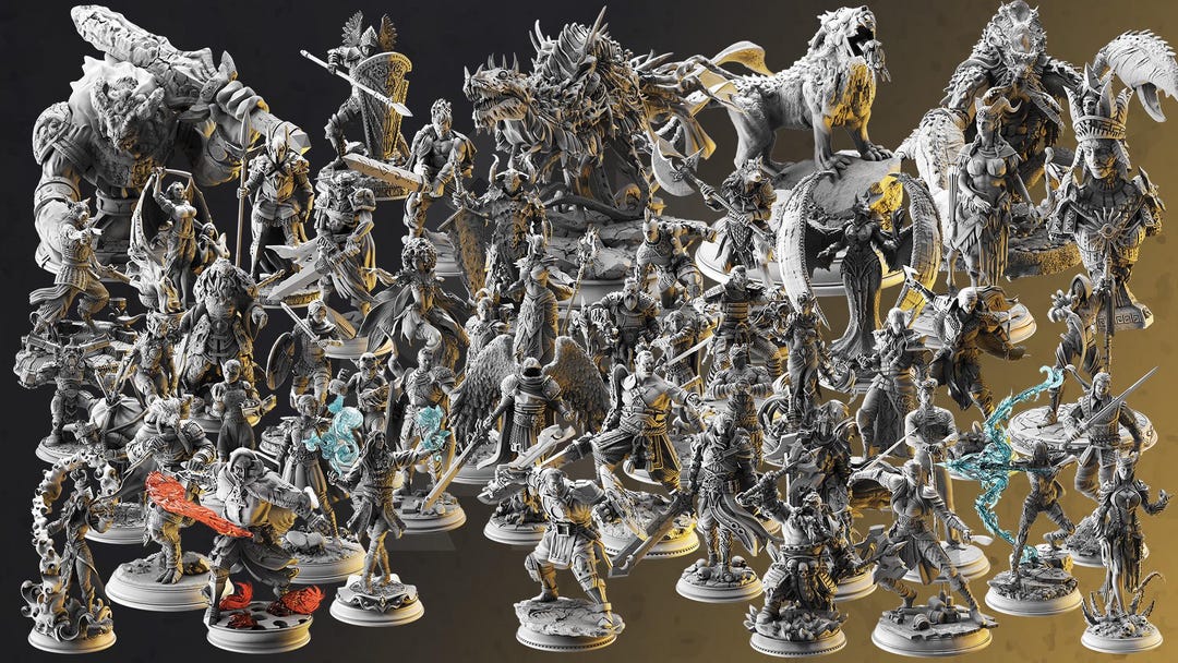 Dnd DM Stash Miniature Welcome Stash Entire Collection 50 Miniatures - Etsy