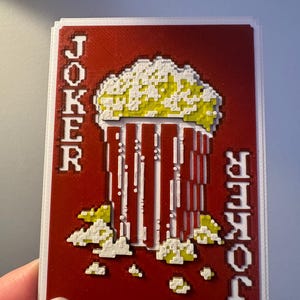 Popcorn - Balatro Joker 3D Printing Physical Card - Etsy