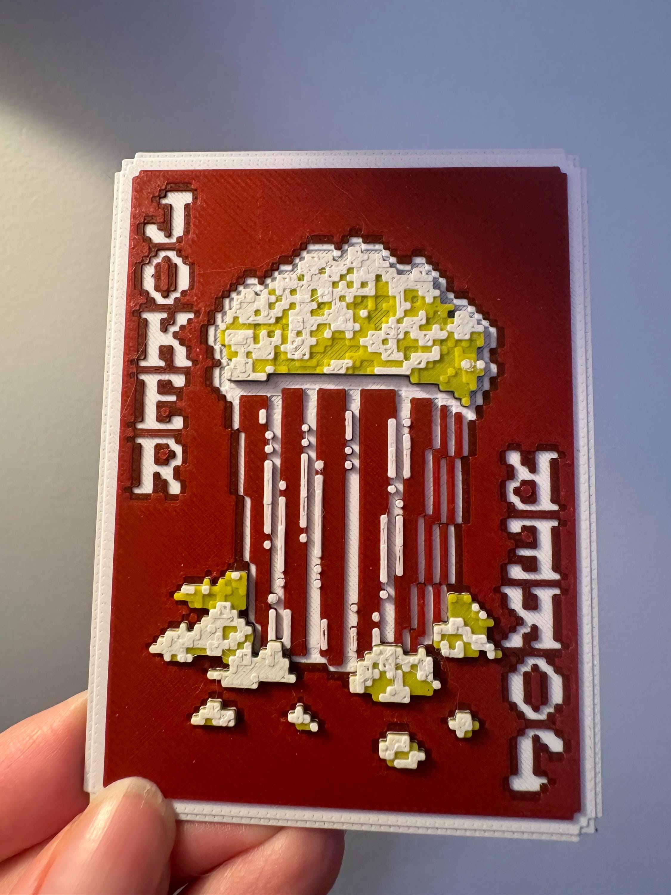 Popcorn - Balatro Joker 3D Printing Physical Card - Etsy