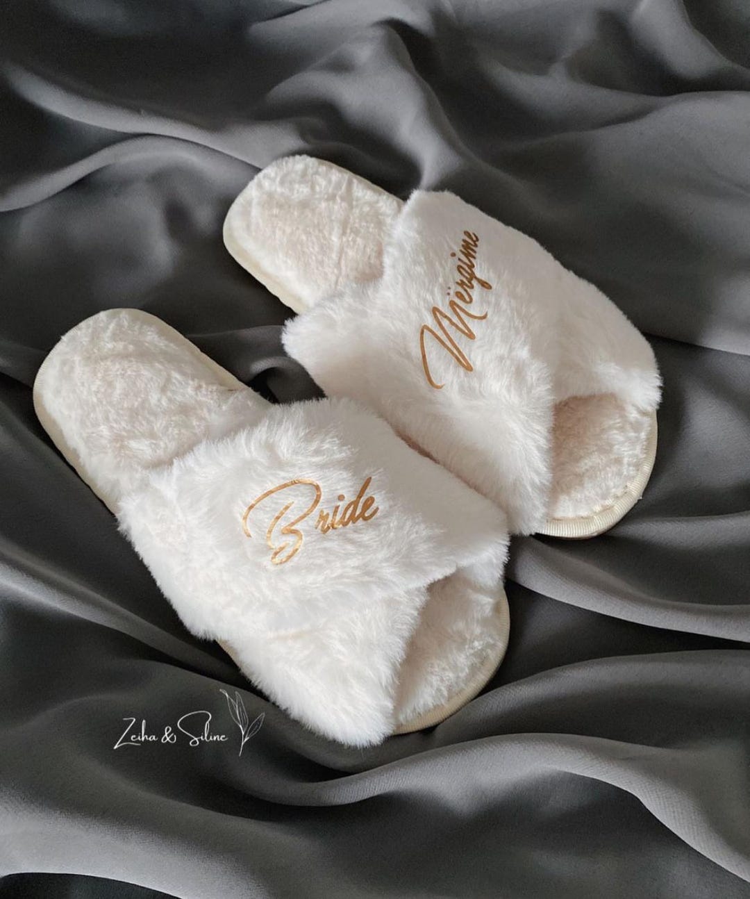 Personalized Bridal Slippers | Bridal Slippers | Bachelorette Party ...