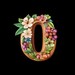 3D Color Spring Floral Alphabet Clipart, Alphabet and Number 0-9 ...
